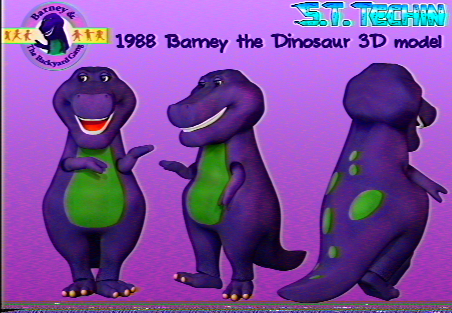 1988 Barney the Dinosaur Model Mod for Blender Engine | Blender Mods