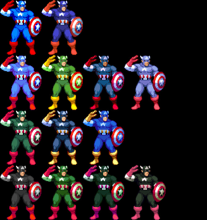 EVERY MvC palette for MCI Mod for MARVEL Cosmic Invasion | MCI Mods