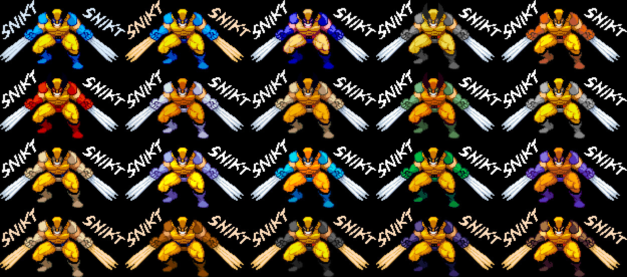 EVERY MvC palette for MCI Mod for MARVEL Cosmic Invasion | MCI Mods