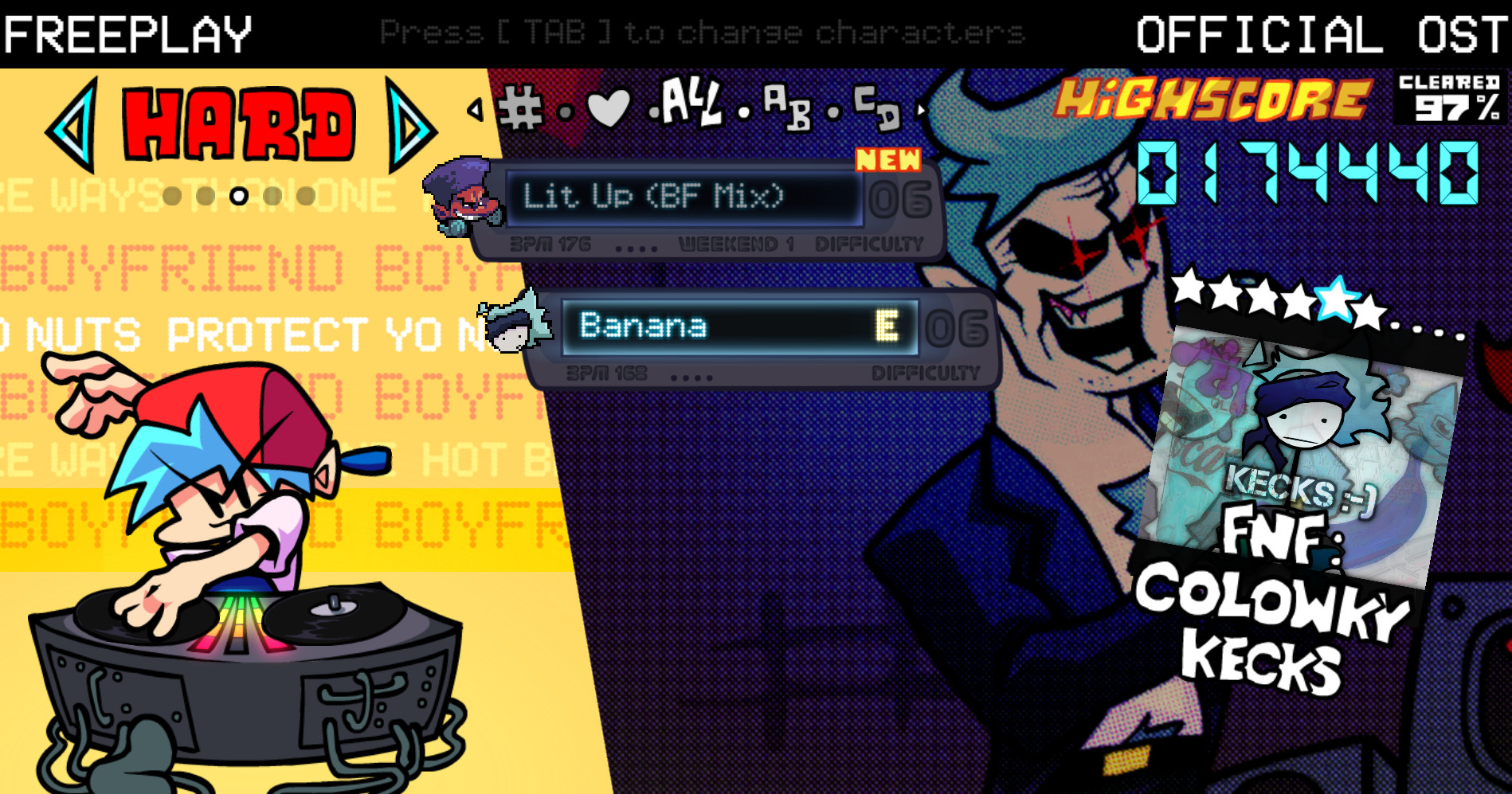 fnf: colowsky kecks Mod for Friday Night Funkin' | FNF Mods