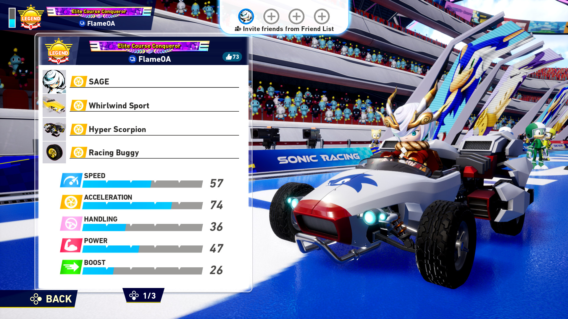 Divine Wind Sage (Happy Wars) Mod for Sonic Racing: CrossWorlds | SR:CW ...