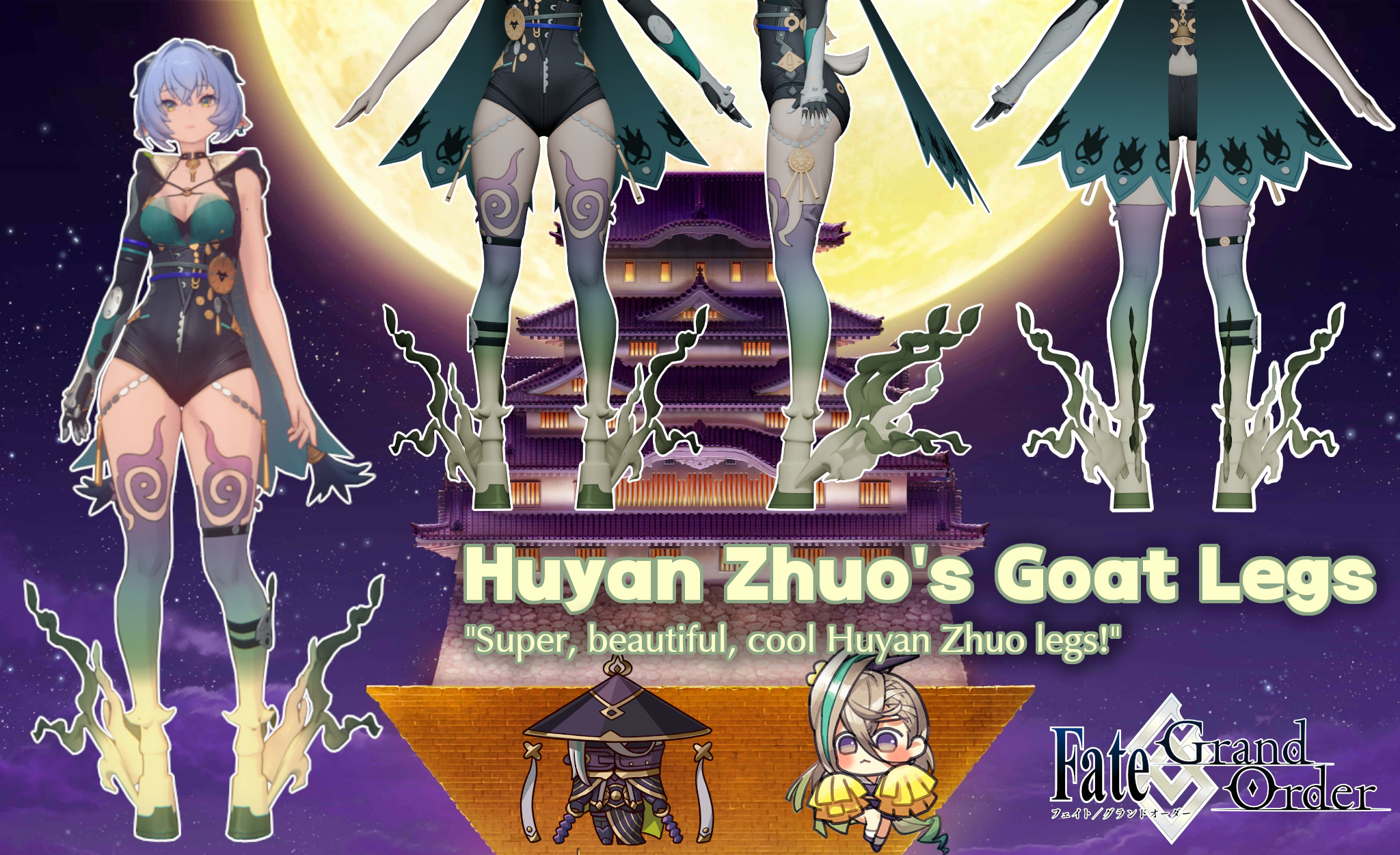Huyan Zhuo Goat Legs for Lucia - Fate Grand/Order Mod for Zenless Zone ...