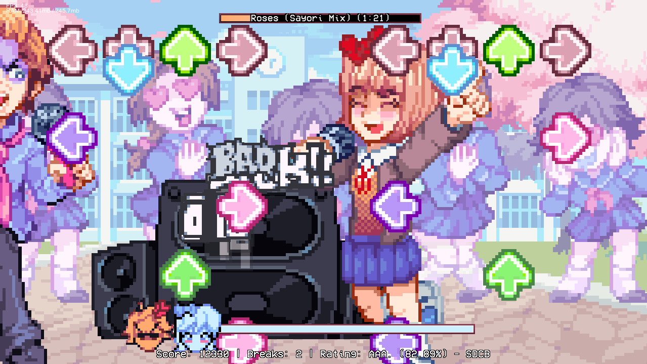 NEW PIXEL SAYORI V2 OUT! Mod for Friday Night Funkin' | FNF Mods