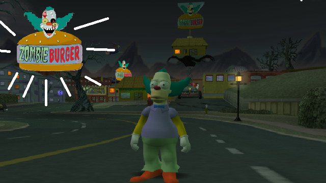 Halloween Krusty Burger Tooth Mod for The Simpsons: Hit & Run | SHAR Mods