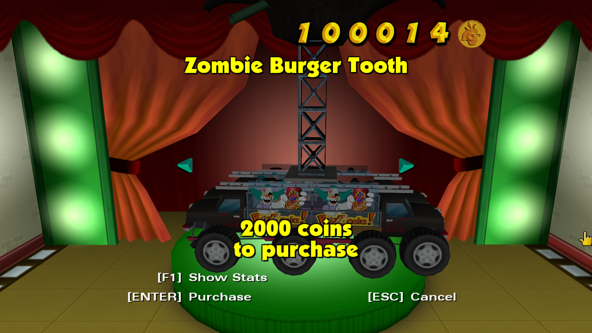 Halloween Krusty Burger Tooth Mod for The Simpsons: Hit & Run | SHAR Mods