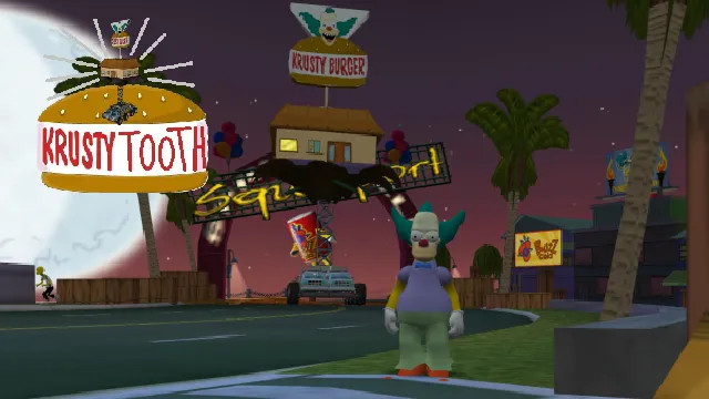 Krusty Burger Tooth Mod for The Simpsons: Hit & Run | SHAR Mods