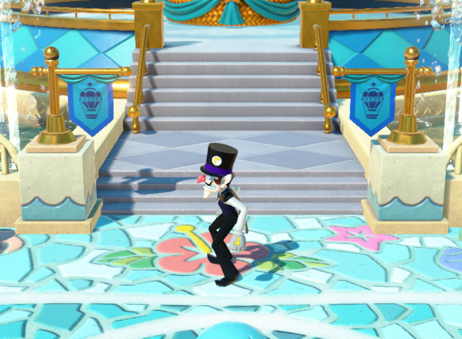 Waluigi (Vampire) in SMPJ Mod for Super Mario Party Jamboree | SMPJ Mods