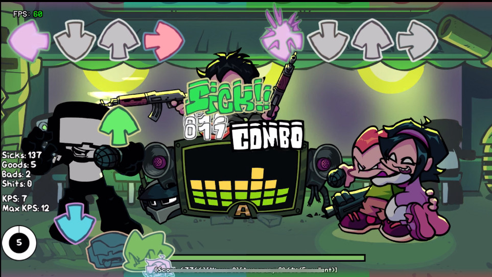 Sticker notes + judgements v-slice Mod for Friday Night Funkin' | FNF Mods