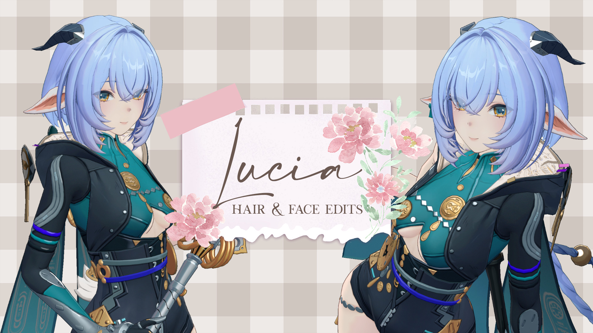 Lucia Hair & Face Edits Mod for Zenless Zone Zero | ZZZ Mods