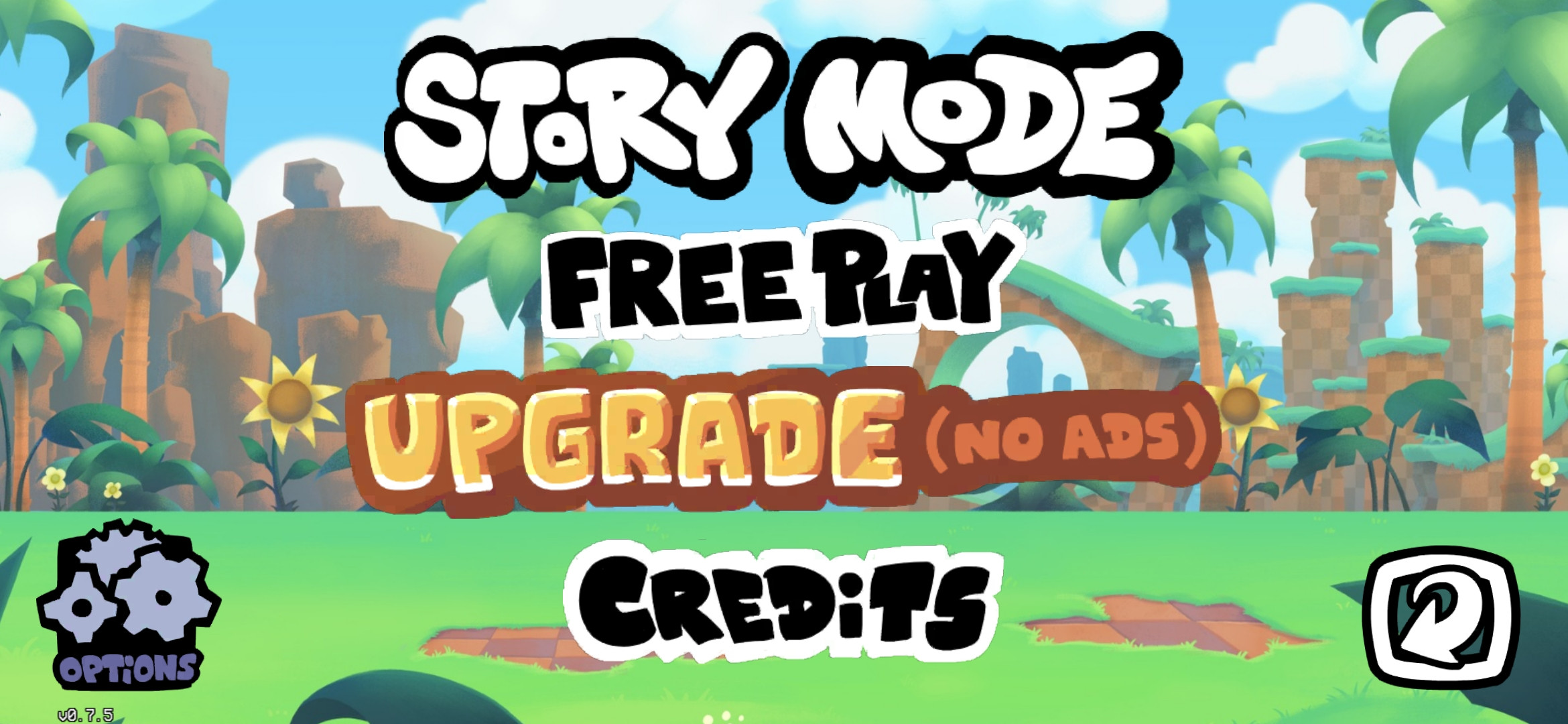 Green hill main menu [mobile/V slice] Mod for Friday Night Funkin ...