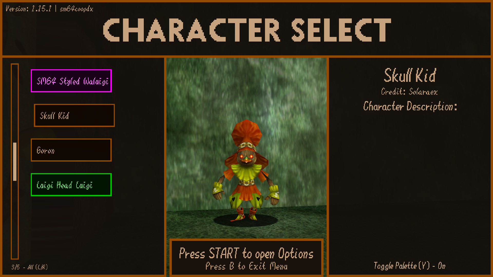 [CS] Skull Kid Mod for Super Mario 64 Co-op (EX & DX) | sm64coop Mods