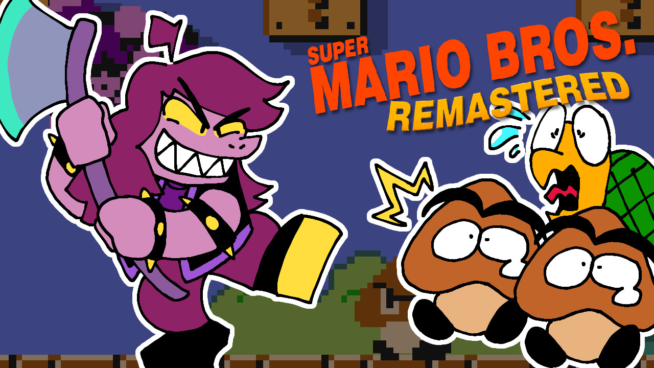 Susie Gaster Deltarune in SMB1R Mod for Super Mario Bros. Remastered ...