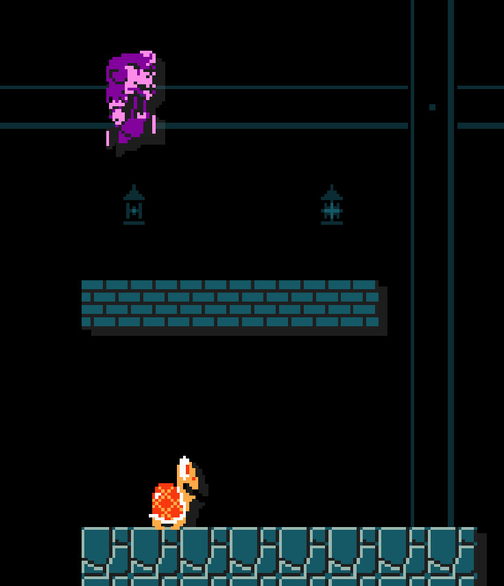 Susie Gaster Deltarune in SMB1R Mod for Super Mario Bros. Remastered ...