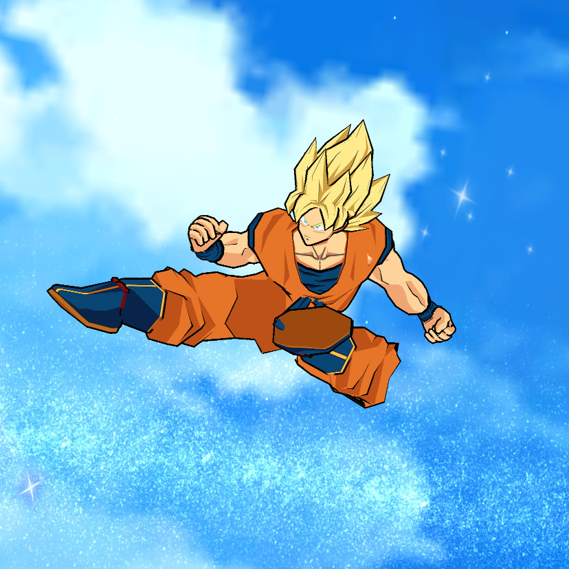 Animelee Goku SSJ + Blue Mod for Super Smash Bros. Melee | SSBM Mods