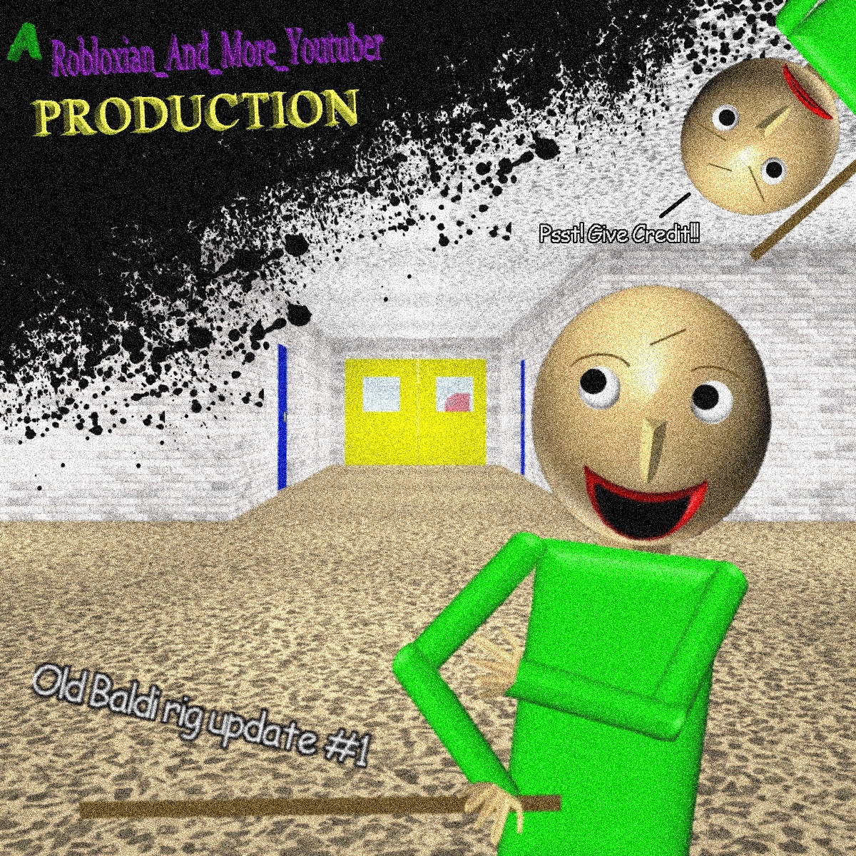Old Baldi Rig For Ibispaint! Yay! Mod for Baldi's Basics | Baldi Mods