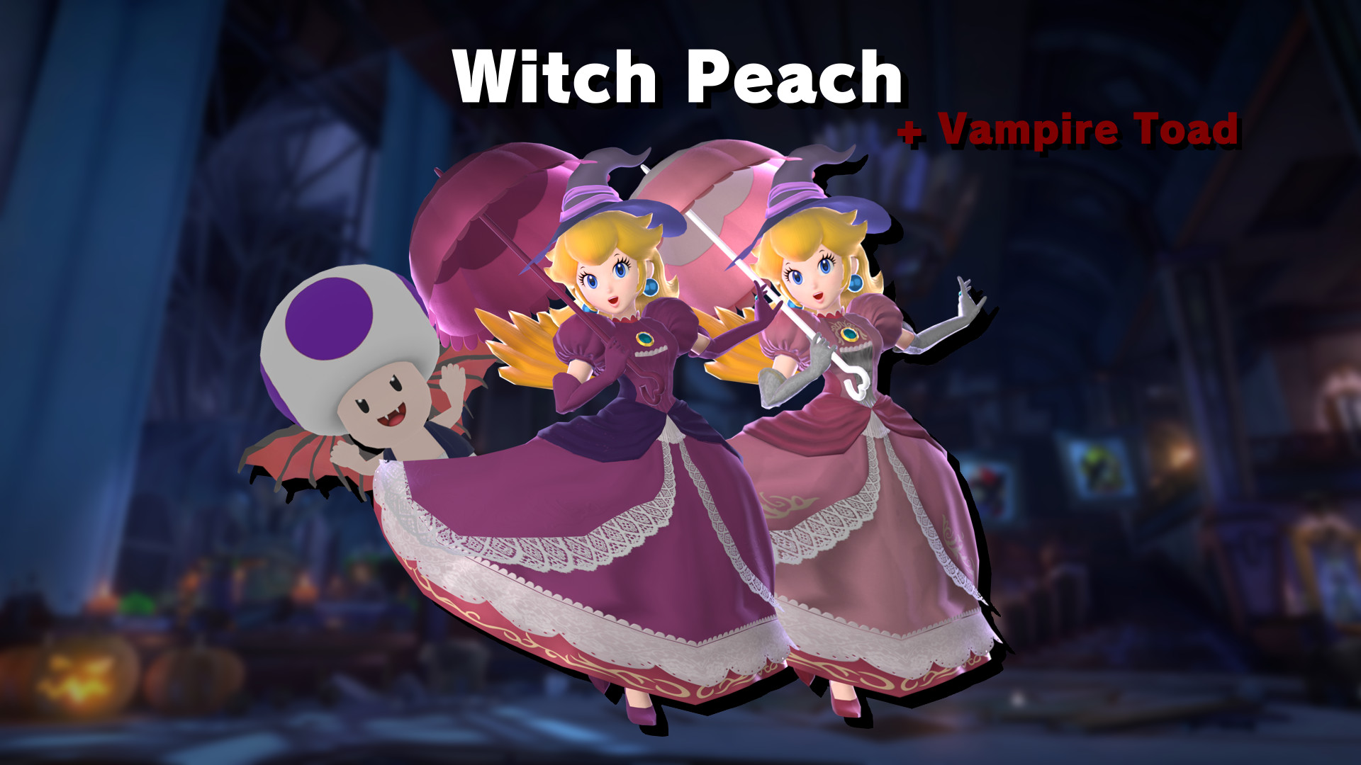 Witch Peach + Vampire Toad Mod for Super Smash Bros. Ultimate | SSBU Mods