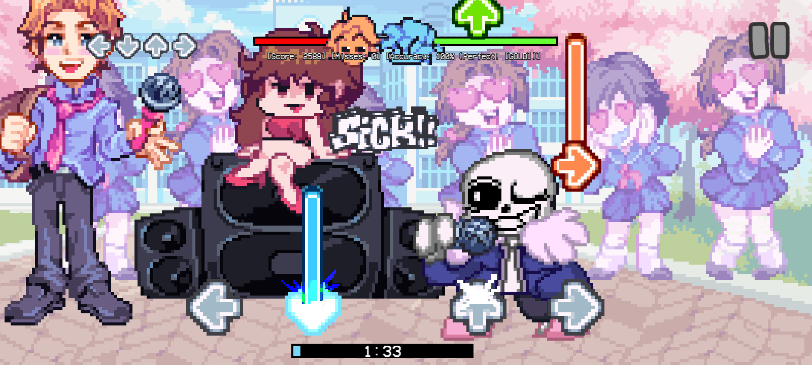 OG Sans over Boyfriend [V-Slice/Mobile] Mod for Friday Night Funkin ...