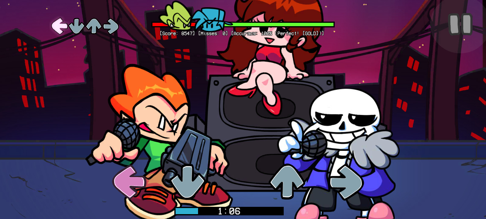 OG Sans over Boyfriend [V-Slice/Mobile] Mod for Friday Night Funkin ...