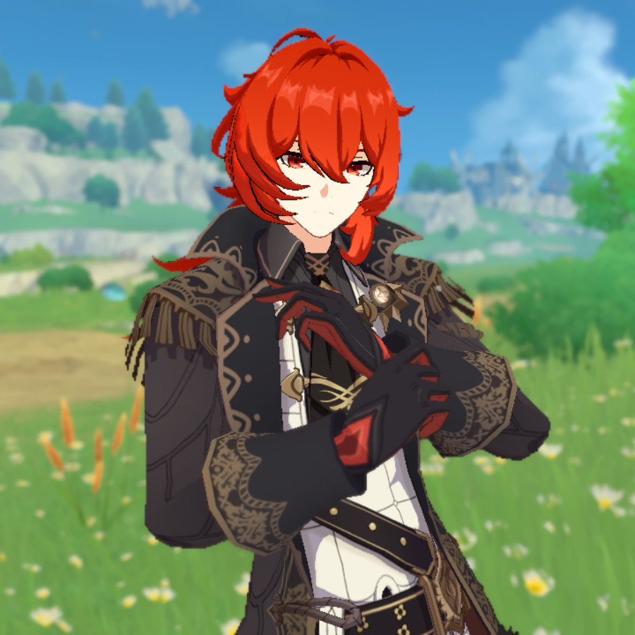 Darknight Diluc (+ Blend) Mod for Genshin Impact | GI Mods