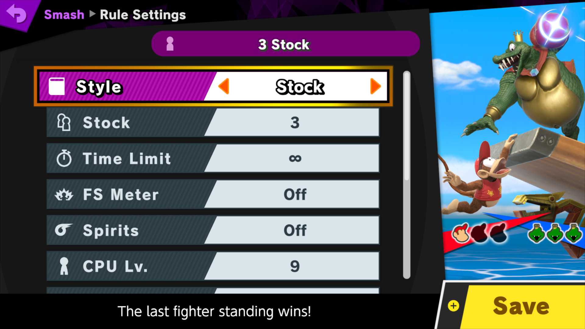 v99 Rule Select Mod for Super Smash Bros. Ultimate | SSBU Mods