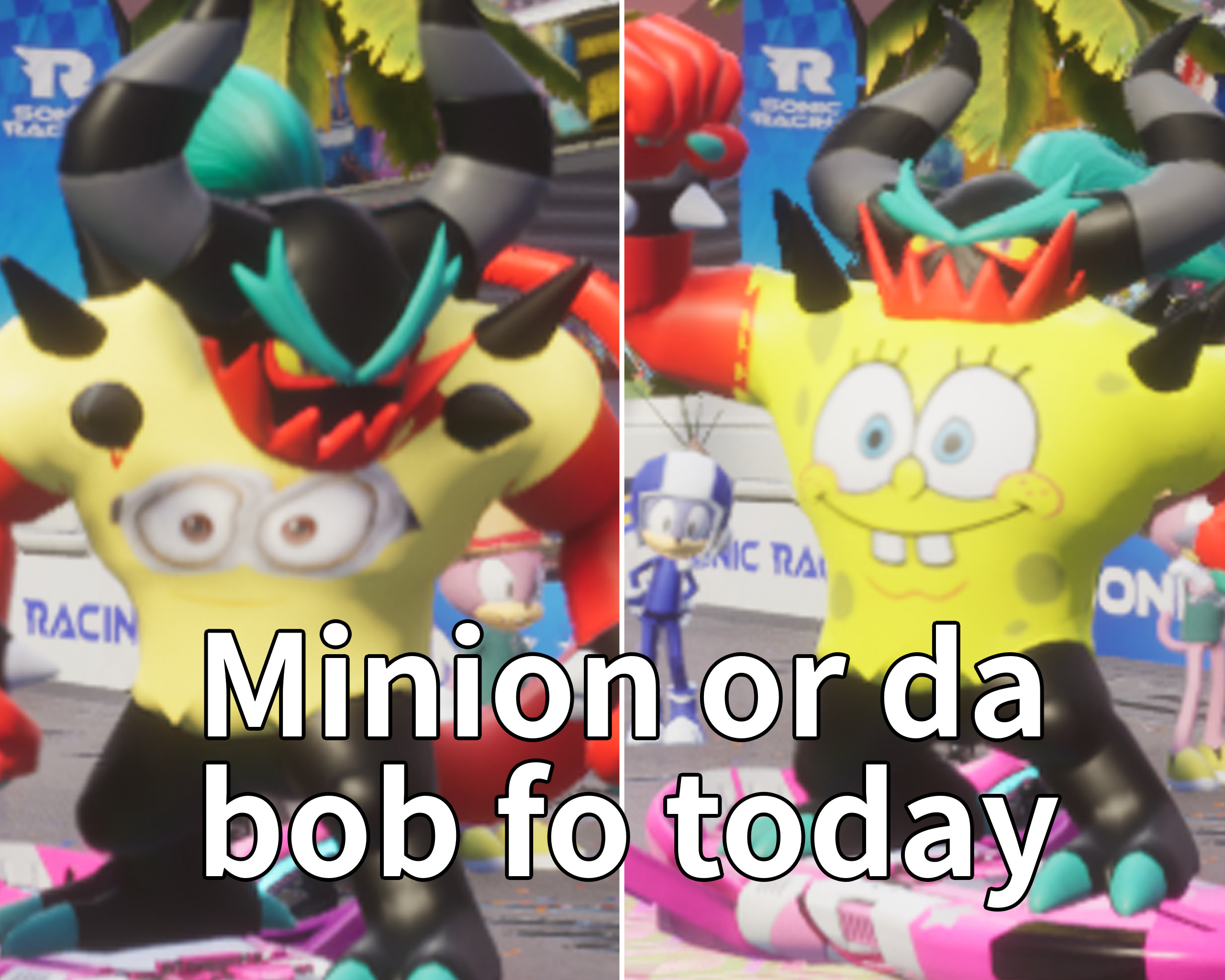 Minion or da bob fo today Mod for Sonic Racing: CrossWorlds | SR:CW Mods