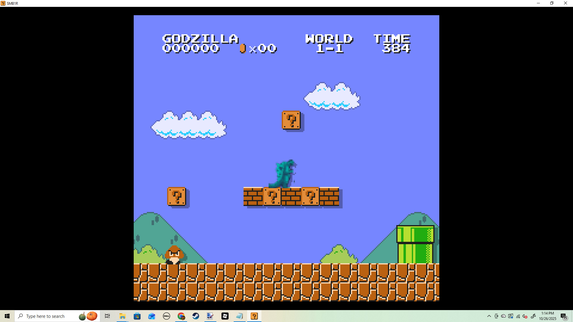 Godzilla Mod for Super Mario Bros. Remastered [Unofficial] | SMB1R Mods