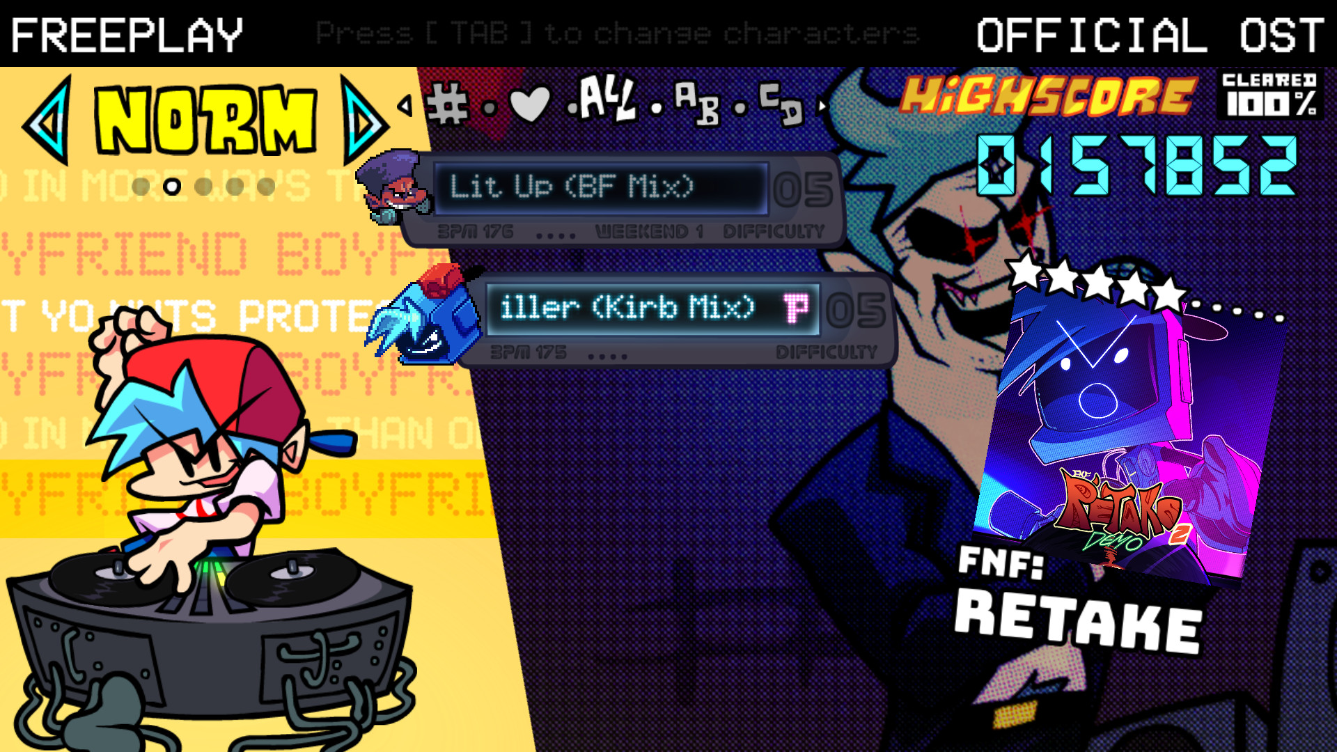 Friday Night Funkin' RETAKE 2 | CHILLER DEMO Mod for Friday Night ...