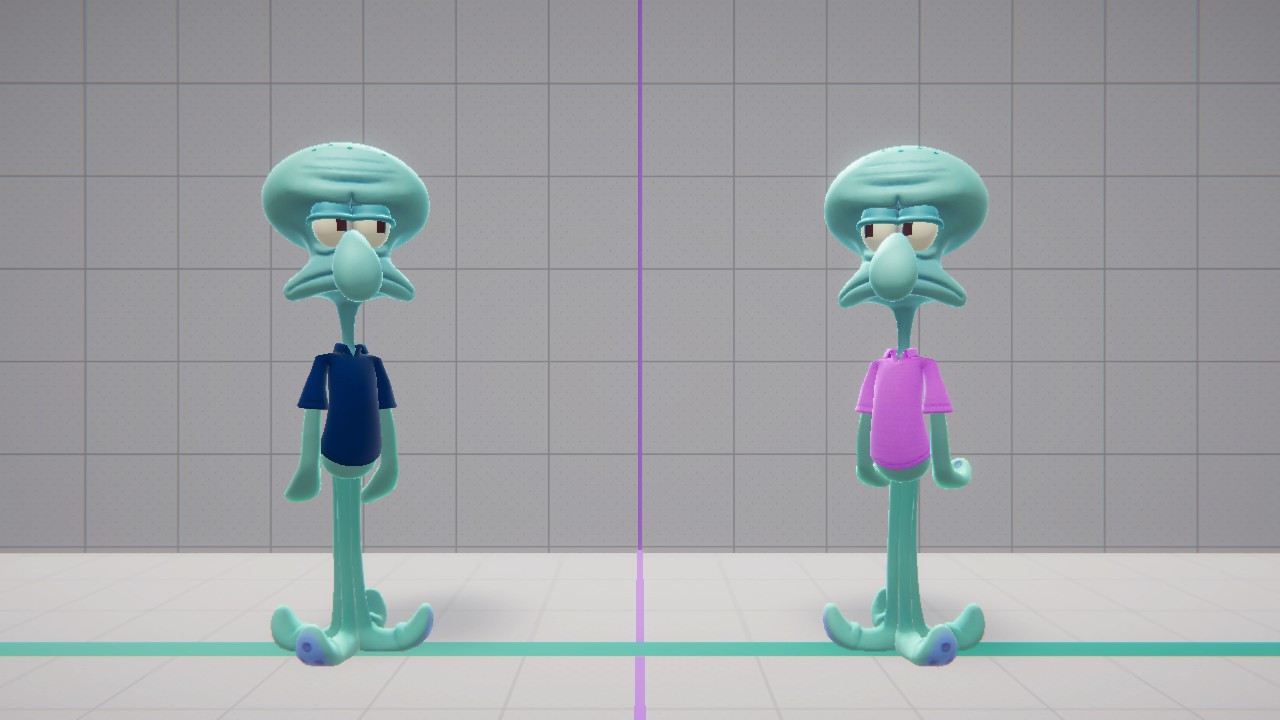 Squidward Alt Color Shirts Mod for Nickelodeon All-Star Brawl 2 | NASB2 ...