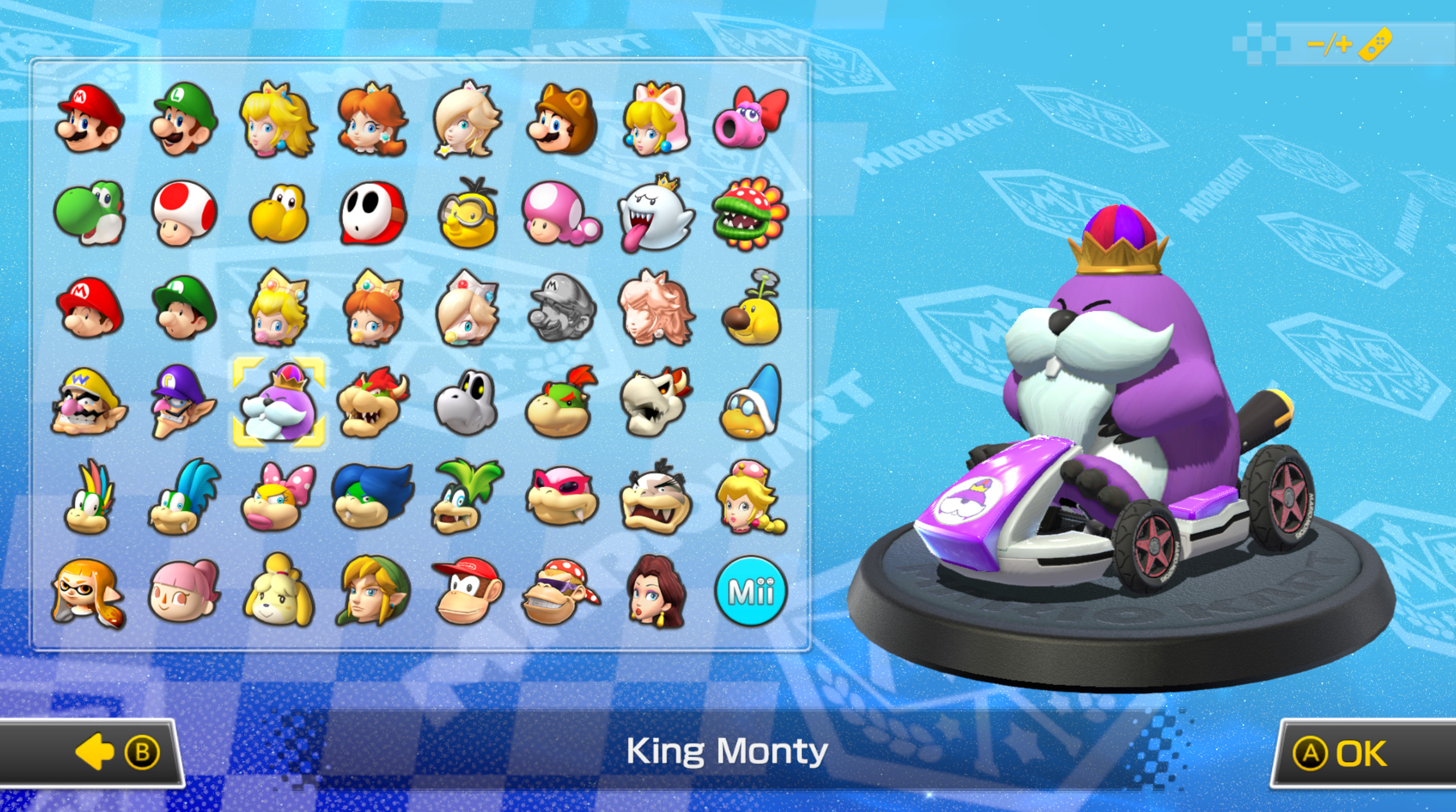 King Monty Mod for Mario Kart 8 Deluxe | MK8D Mods