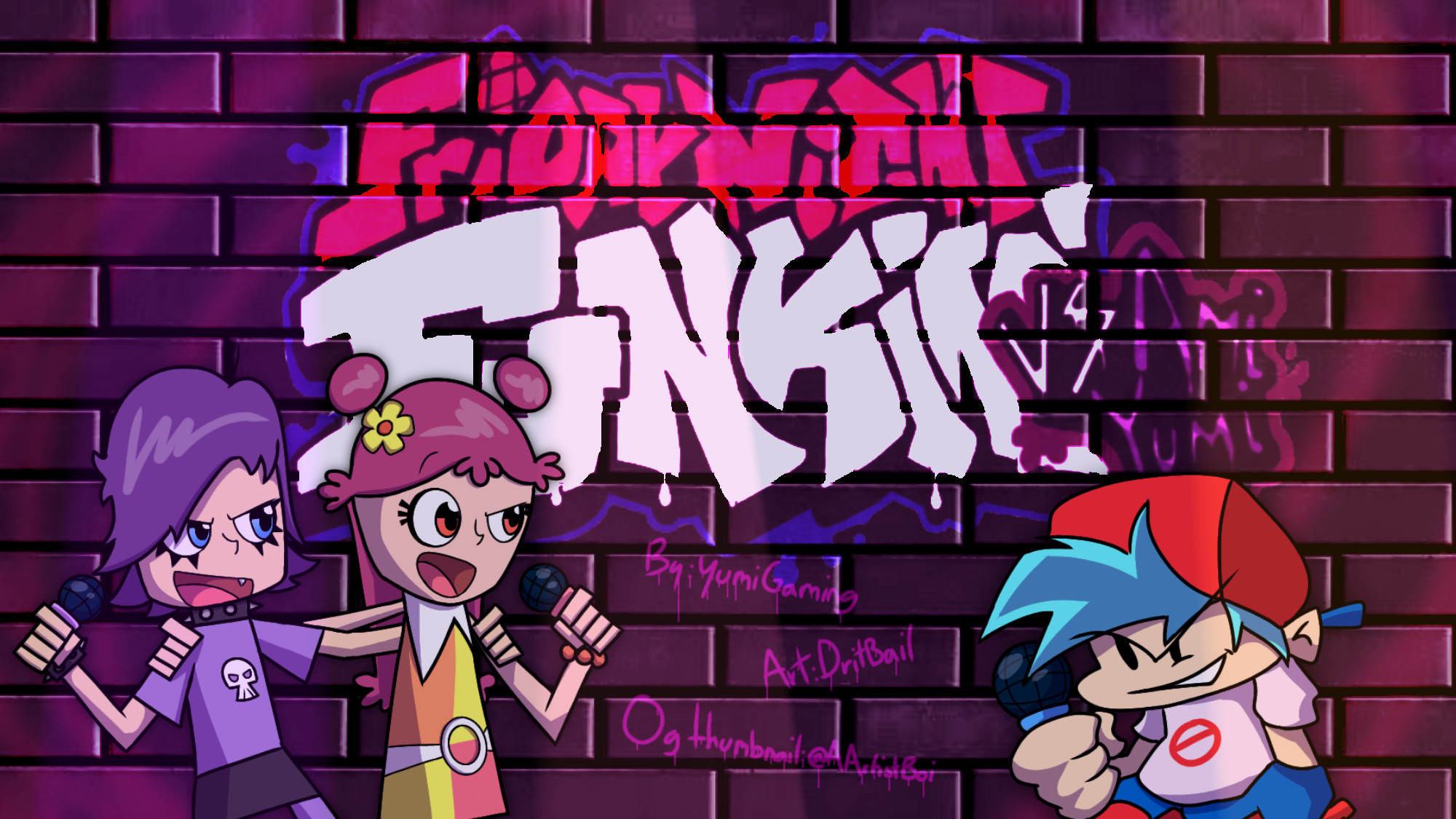 Vs. Hi Hi Puffy AmiYumi Mod for Friday Night Funkin' | FNF Mods
