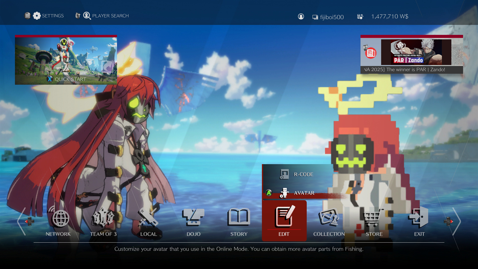 Jack-O' Valentine Menu Mod for GUILTY GEAR -STRIVE- | GGST Mods
