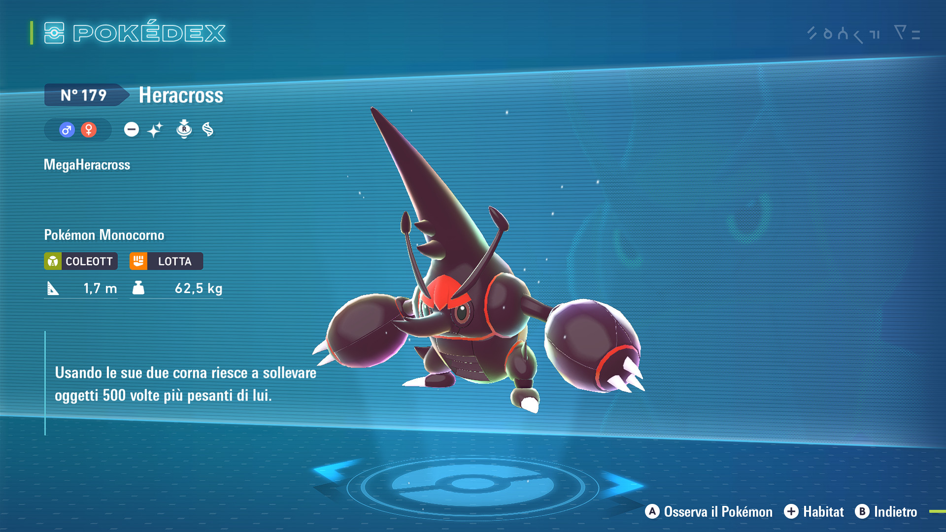 Shiny heracross recolor Mod for Pokémon Legends: Z-A | Pokemon ZA Mods