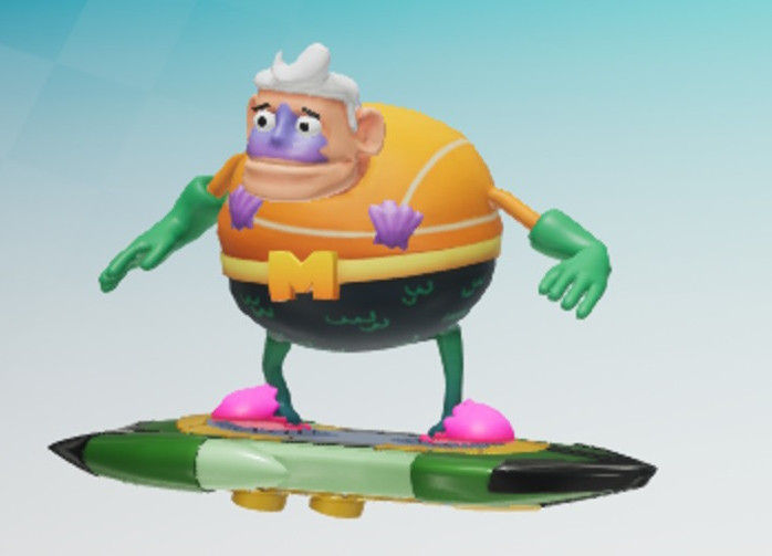 Mermaid Man Mod for Sonic Racing: CrossWorlds | SR:CW Mods