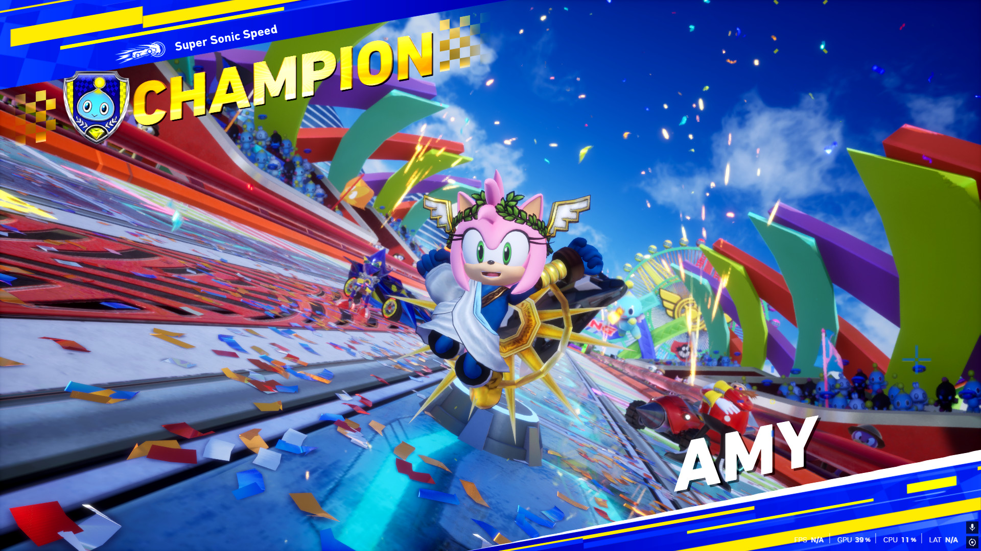 Apollo Amy (Happy Wars) Mod for Sonic Racing: CrossWorlds | SR:CW Mods