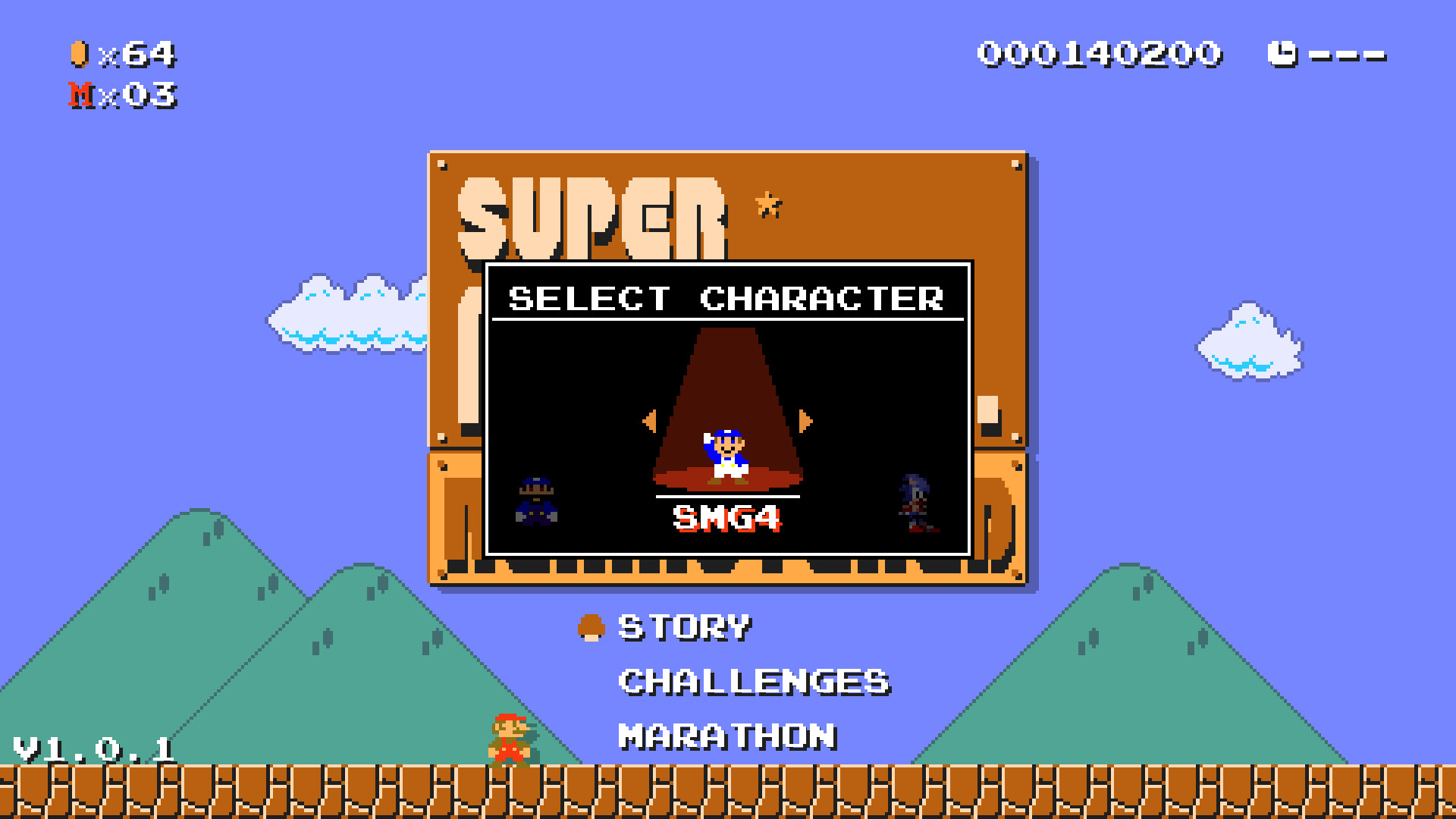 SMG4 and SMG3 (2023 versions) in SMB1R Mod for Super Mario Bros ...