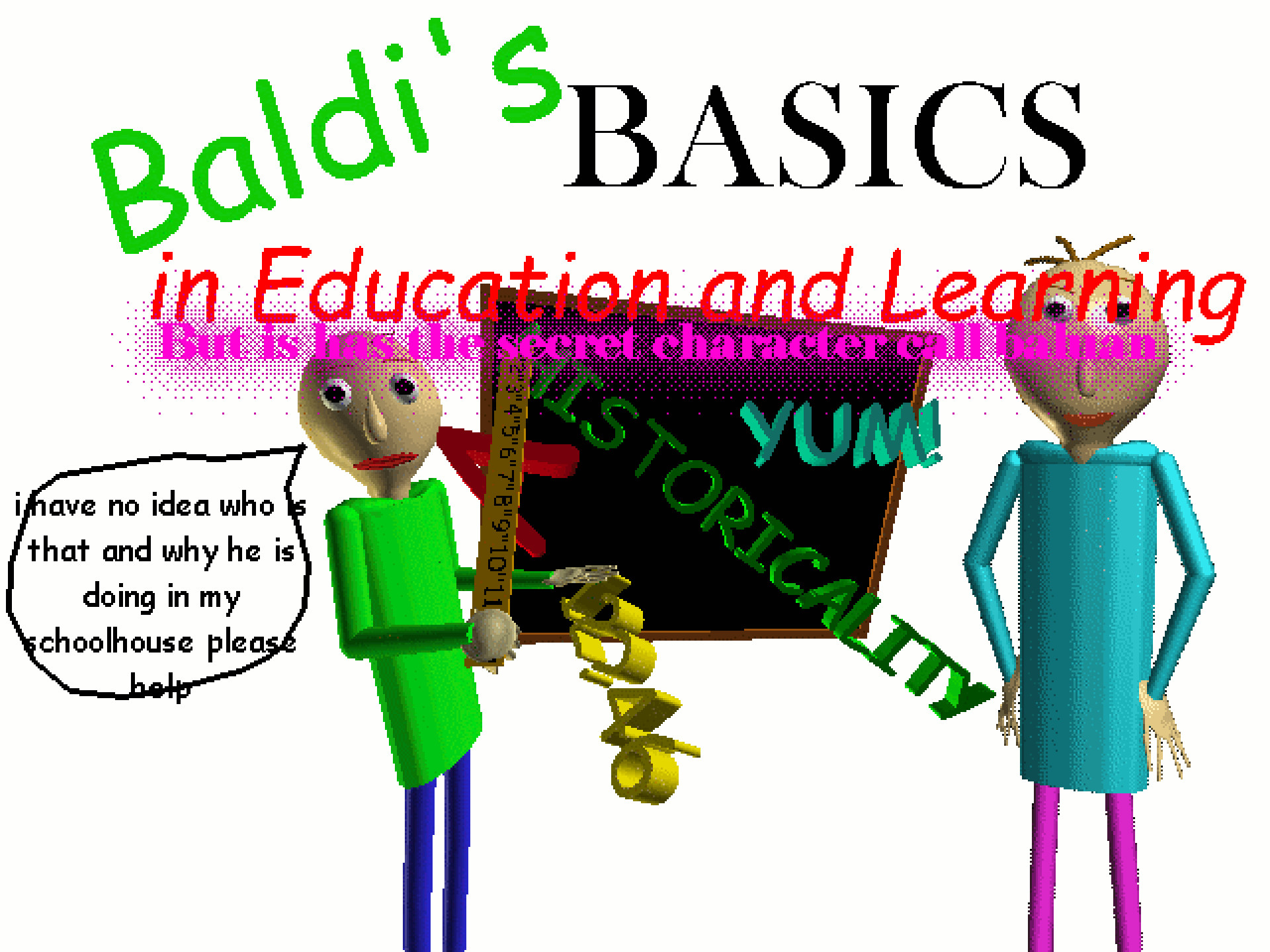 Baldi's Basics Classic 1.0 but it has baluan in it Mod for Baldi's ...