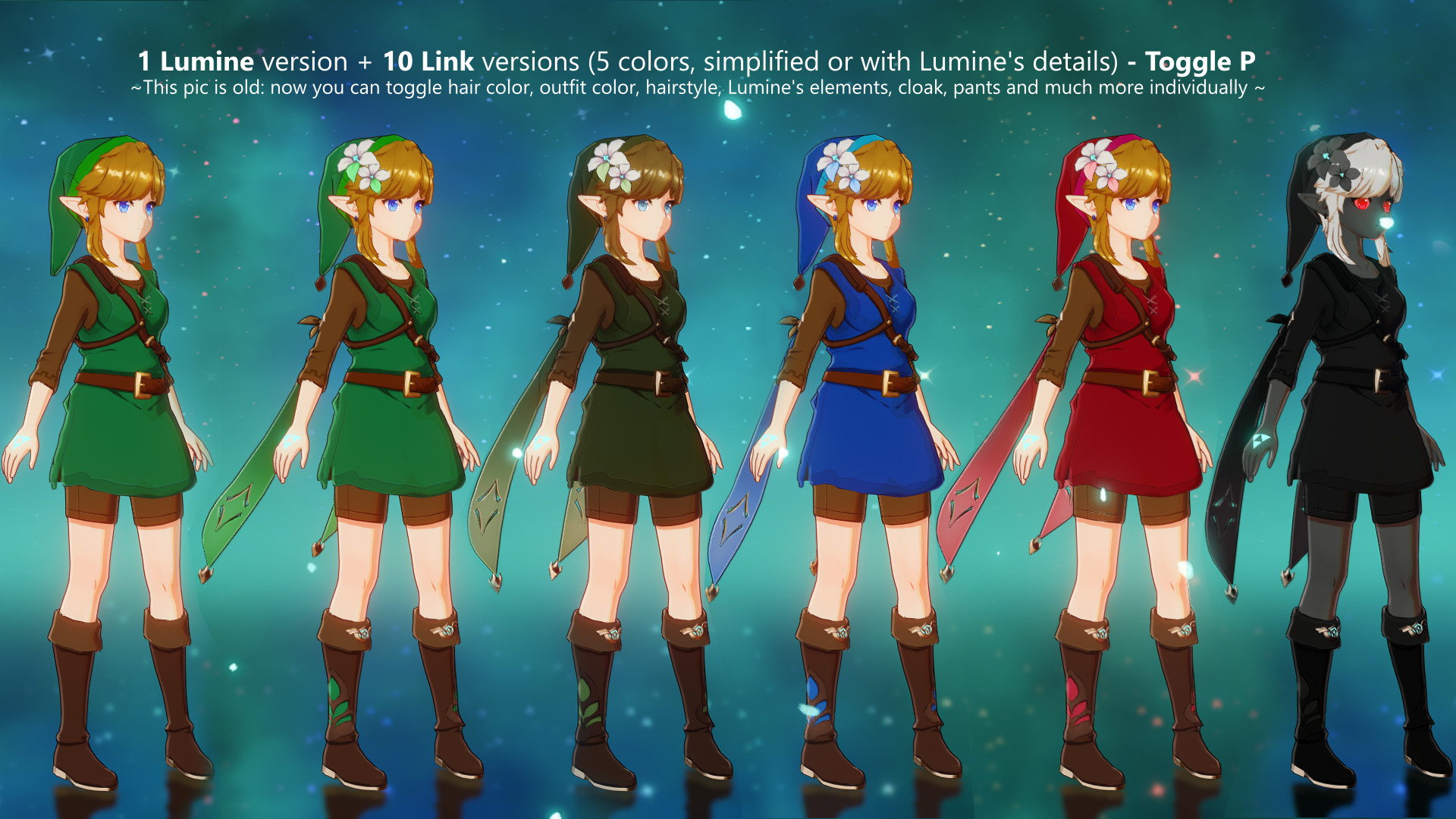 Fem Link + Lumine version Mod for Genshin Impact | GI Mods
