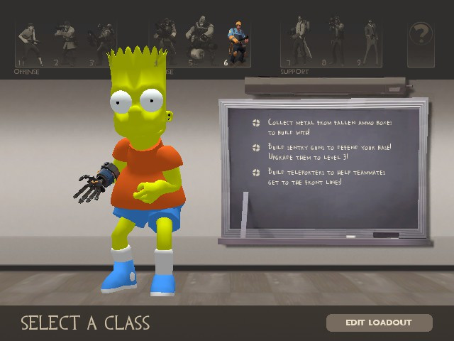 Bart Simpson Mod for Team Fortress 2 | TF2 Mods