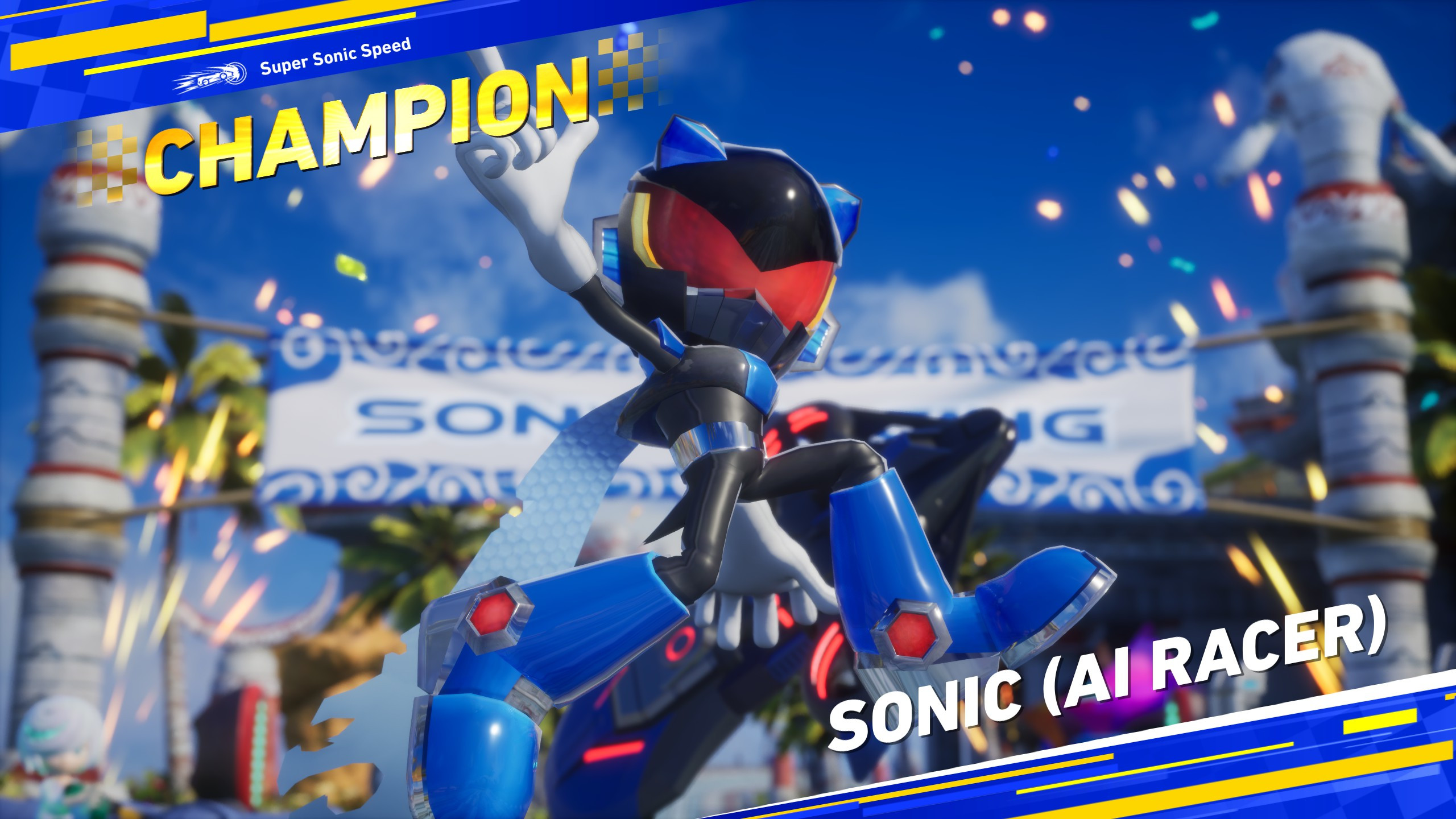 Phantom Rider over Ai Sonic Mod for Sonic Racing: CrossWorlds | SR:CW Mods