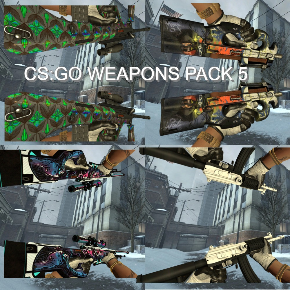 CS:GO WEAPONS PACK 5 Mod for Counter-Strike: Source | CS:S Mods