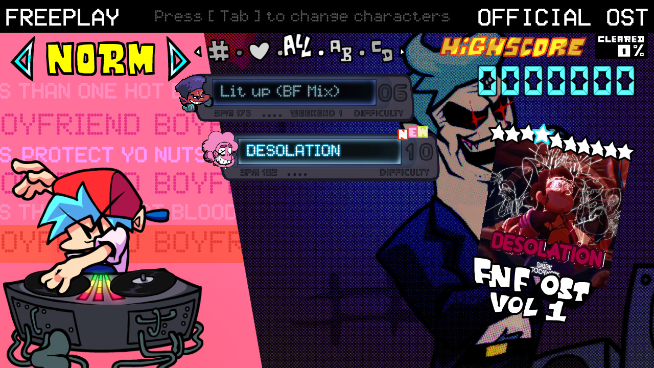 [SENSITIVE CONTENT] Desolation FanChart Mod for Friday Night Funkin ...