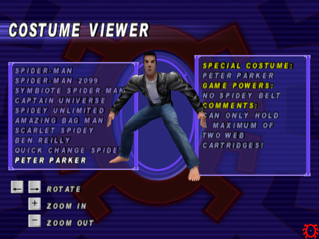 Peter Parker with PS1 colors Mod for Spider-Man 2000 | SM2000 Mods