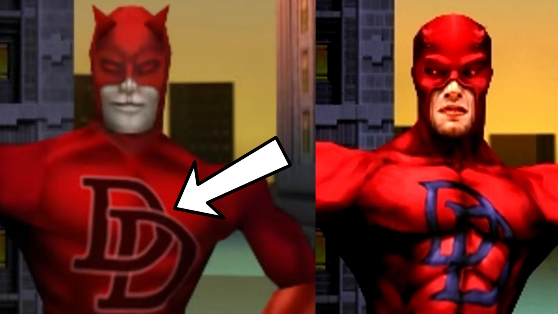 DareDevil with dark letters Mod for Spider-Man 2000 | SM2000 Mods