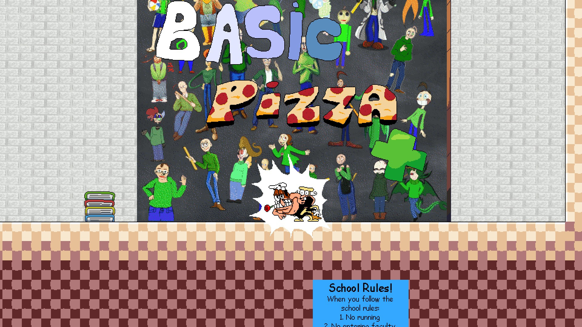 Basic Pizza + (AFOM) (Baldis Basic) Mod for Pizza Tower | PT Mods