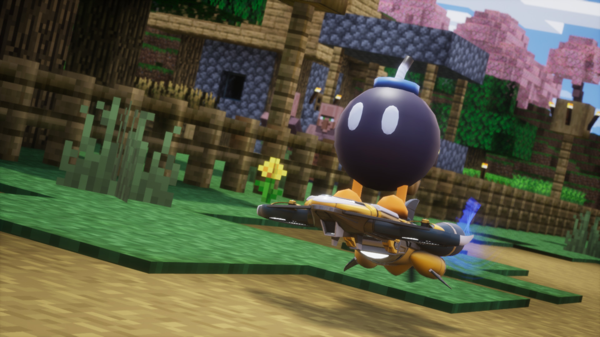 Bob-Omb (Super Mario Bros) over Creeper Mod for Sonic Racing ...