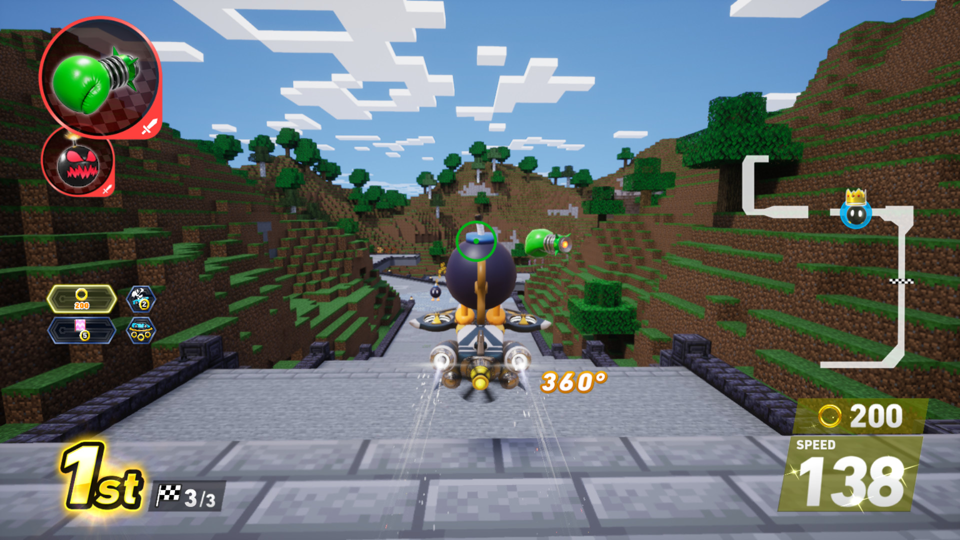 Bob-Omb (Super Mario Bros) over Creeper Mod for Sonic Racing ...