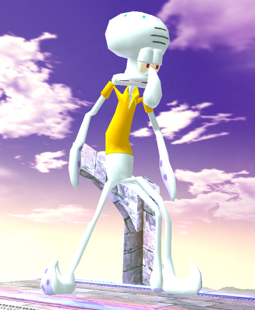 Squidward over Snake Mod for Super Smash Bros. Brawl | Brawl Mods