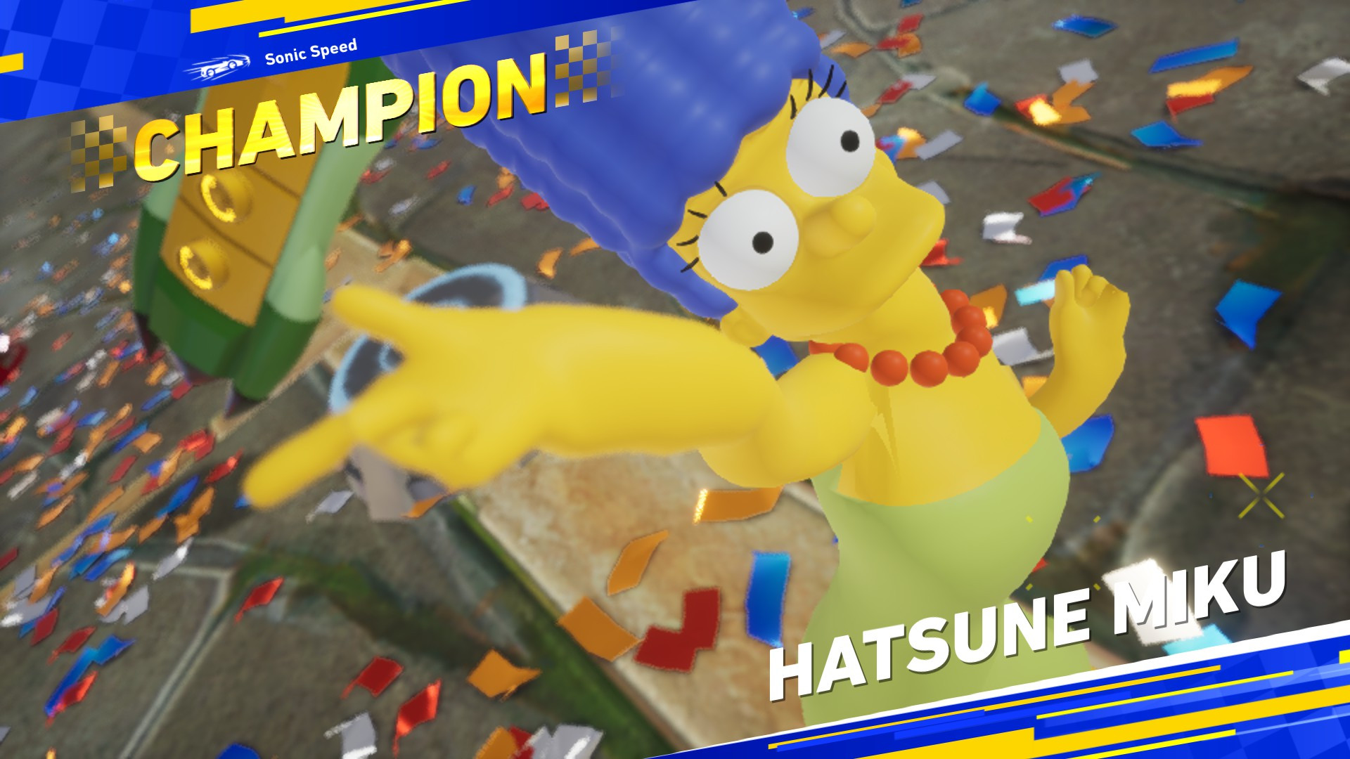 Marge Simpson Mod for Sonic Racing: CrossWorlds | SR:CW Mods