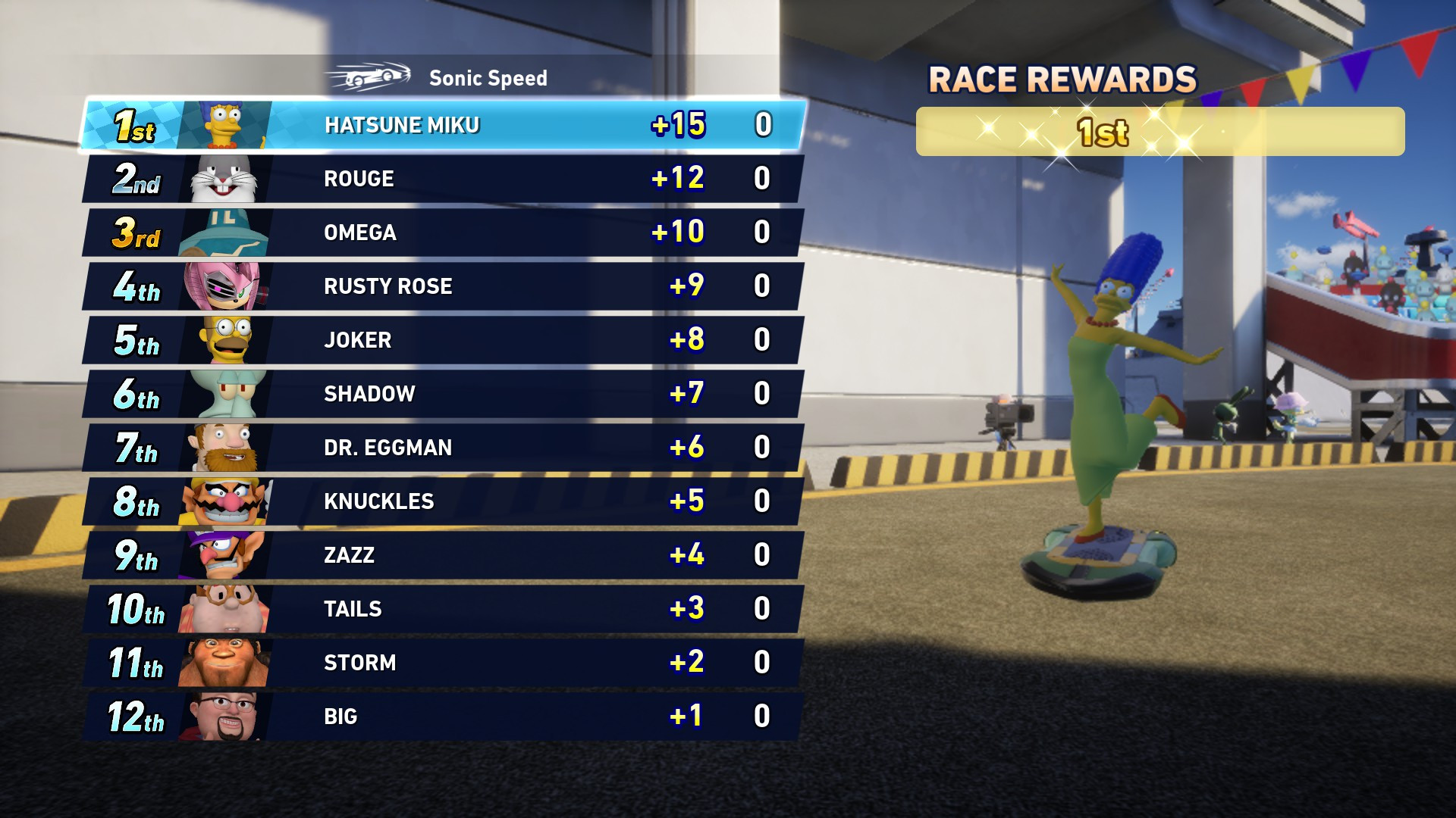 Marge Simpson Mod for Sonic Racing: CrossWorlds | SR:CW Mods