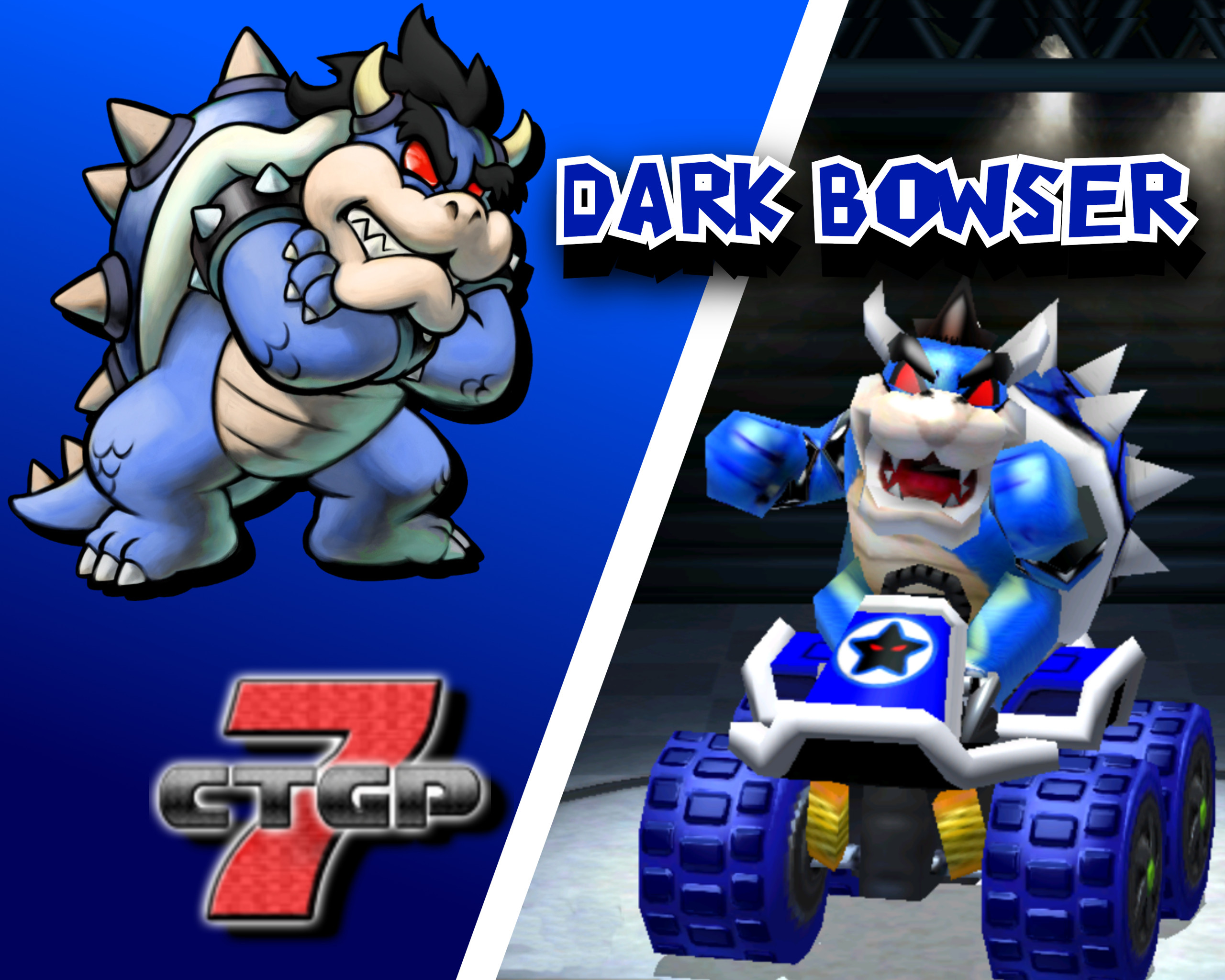 Dark Bowser Mod for Mario Kart 7 | MK7 Mods